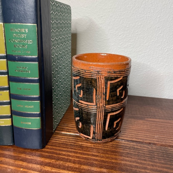 Vintage | Accents | Hal Lasky Mid Century Modern Sgraffito Geometric ...